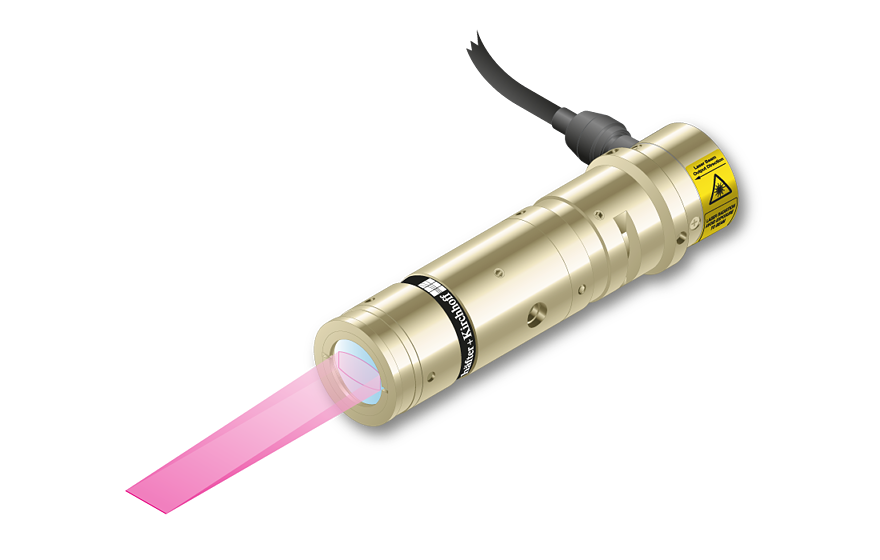 Semi-telecentric Laser Line Generators with RS232 interface.