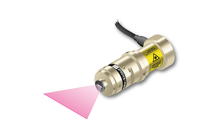 Laser Line Generators with fan angle and Gaussian intensity distribution