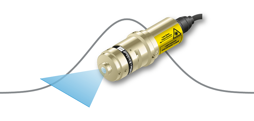Blue Machine Vision Laser Line with fan angle and Gaussian intensity ...
