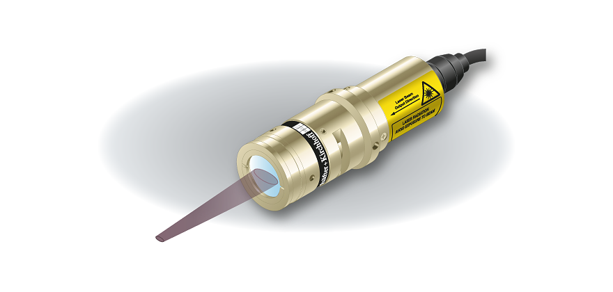 Infrared Machine Vision Laser Focus with elliptical beam profile