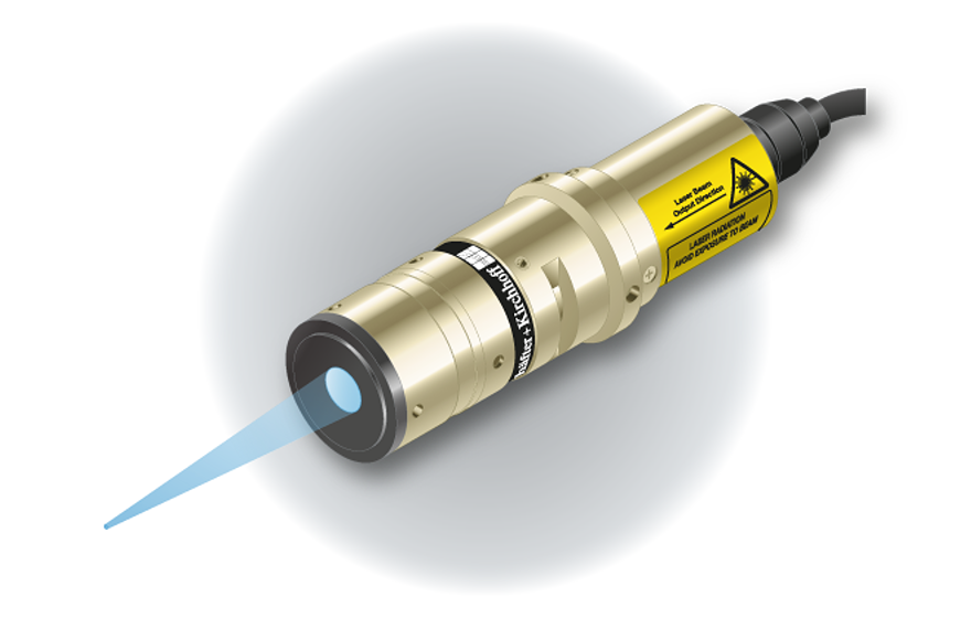 Blue Machine Vision Laser Focus with circular beam profile